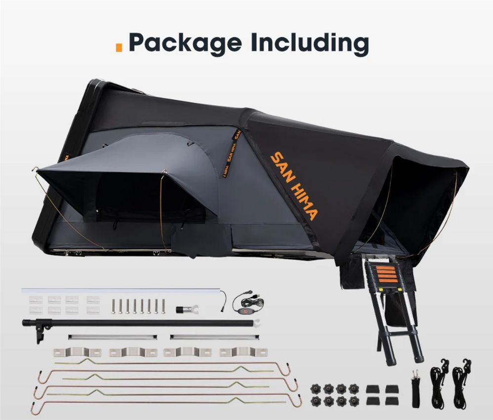 San Hima Kalbarri Z 4-Person Hard Shell Roof-top tent for 4WD Camping